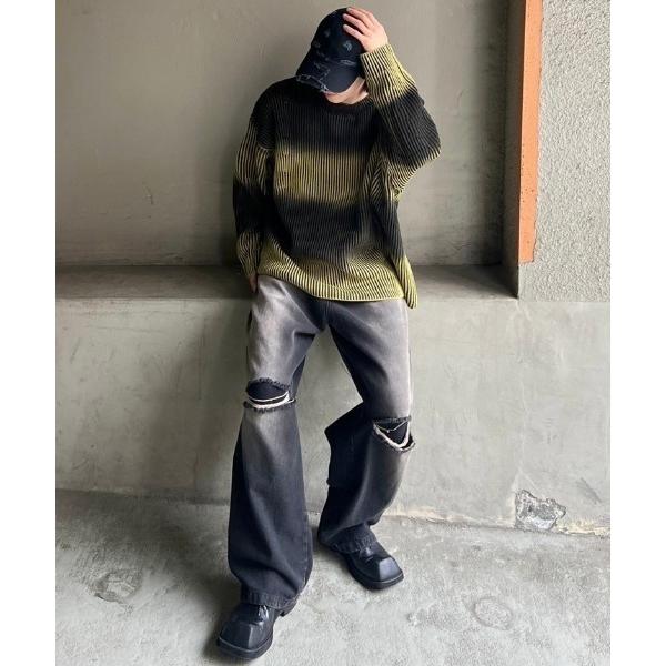 参考価格：9，240円発売時期：2024年03月コンディション：B（目立つ使用感なし）使用感が少ない、または気にならないアイテム袖・袖口：毛玉参考商品名：【Chikashitsu +】bleach washing knit / 【チカシツプ...