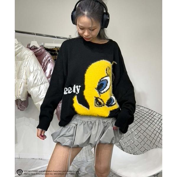 参考価格：9，900円発売時期：2024年11月コンディション：B（目立つ使用感なし）使用感が少ない、または気にならないアイテム全体的：毛玉参考商品名：【Looney Tunes/トゥイーティー】シャギーオーバーニット参考品番：664403...