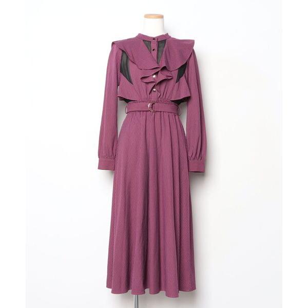 参考価格：14，960円発売時期：2023年12月コンディション：B（目立つ使用感なし）使用感が少ない、または気にならないアイテム留め具：傷付属品：ベルト参考商品名：ストライプシアーラッフルワンピース参考品番：20022325500234Z...