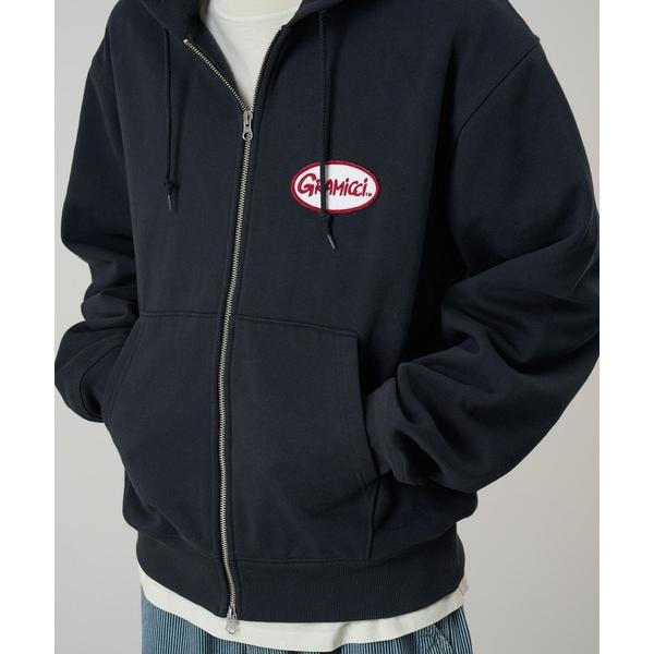 ZOZO問い合わせ番号:104050316ショップ:Gramicci / WILD THINGS，グラミチ / ワイルドシングスブランド:Gramicci，グラミチ商品名:OVAL PATCH ZIP HOODED SWEATSHIRT｜オ...