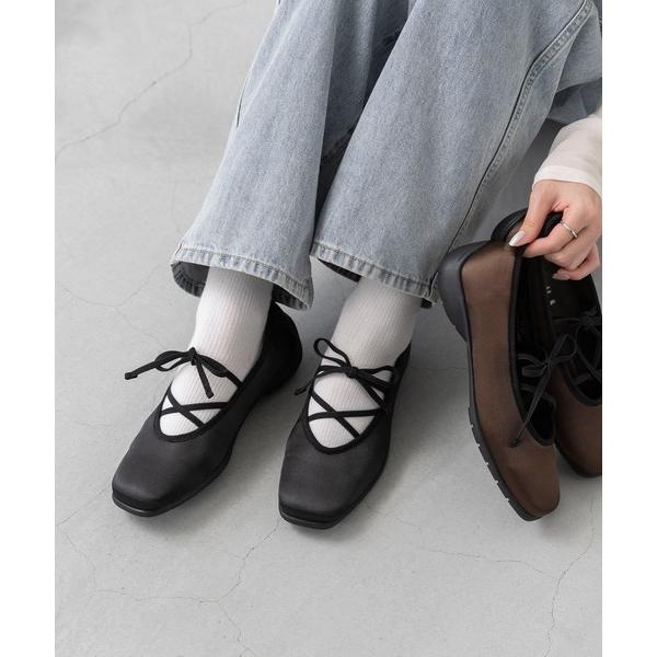 ZOZO問い合わせ番号:104050327ショップ:welleg from outletshoes，ウェレッグフロムアウトレットシューズブランド:menue，メヌエ，welleg，ウェレッグ商品名:スクエアトゥ サテン バレエスニーカーカテ...