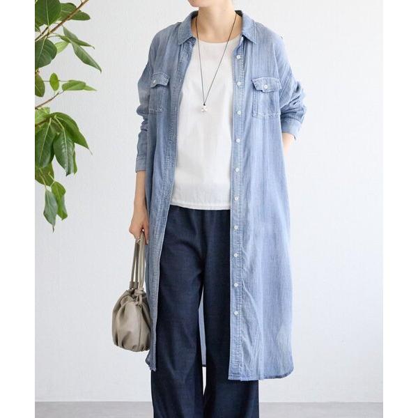 『タイムセール実施中』ZOZO問い合わせ番号:104050803ショップ:BEARDSLEY，ビアズリーブランド:BEARDSLEY，ビアズリー，LIVETART，リヴェタート商品名:シフォンデニムシャツワンピースカテゴリ:ワンピース/ドレ...