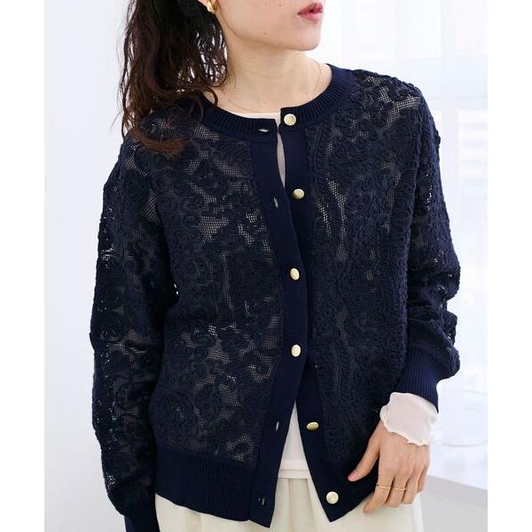 ZOZO問い合わせ番号:104050813ショップ:le.coeur blanc，ルクールブランブランド:le.coeur blanc，ルクールブラン商品名:コード刺しゅうレースカーデカテゴリ:トップス>カーディガン/ボレロブランド品...