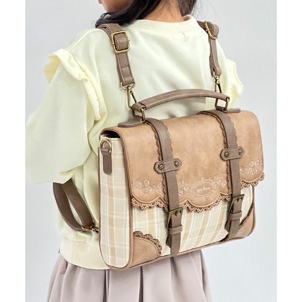 ZOZO問い合わせ番号:104051059ショップ:axes femme，アクシーズファムブランド:axes femme，アクシーズファム商品名:チェック柄切替配色バッグカテゴリ:バッグ>ボストンバッグブランド品番:VR612X01K...