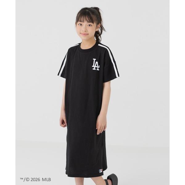 ZOZO問い合わせ番号:104051857ショップ:JAM ＆ LINK，ジャムアンドリンクブランド:MLB，メジャーリーグベースボール，chil2，チルツー商品名:〈MLB〉半袖ワンピースカテゴリ:ワンピース/ドレス>ワンピースブラ...