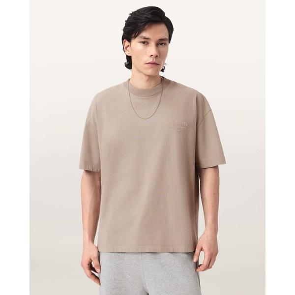 ZOZO問い合わせ番号:104052162ショップ:ALLSAINTS，オールセインツブランド:ALLSAINTS，オールセインツ商品名:XANDER FLOCKED LOGO OVERSIZED T-SHIRT | XANDER フロック...