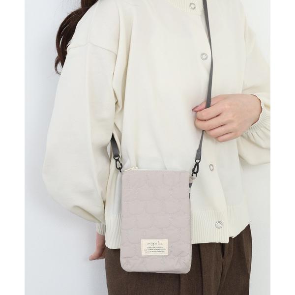 ZOZO問い合わせ番号:104052304ショップ:FUNALIVE，ファンアライブブランド:FUNALIVE，ファンアライブ商品名:migoka ミゴカ スマホショルダー 二つ折り モチーフキルトカテゴリ:バッグ>ショルダーバッグブ...