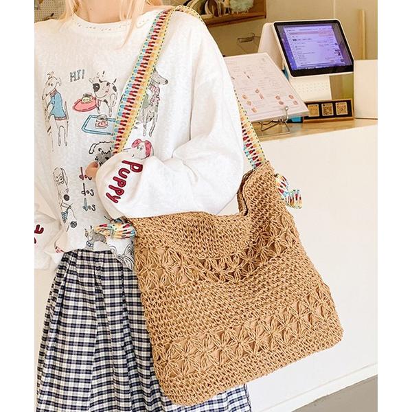 ZOZO問い合わせ番号:104052362ショップ:chuclla，チュクラブランド:c.u.l，シーユーエル商品名:レインボーハンドル ストローショルダートートバッグ cula1444カテゴリ:バッグ>ショルダーバッグブランド品番:...