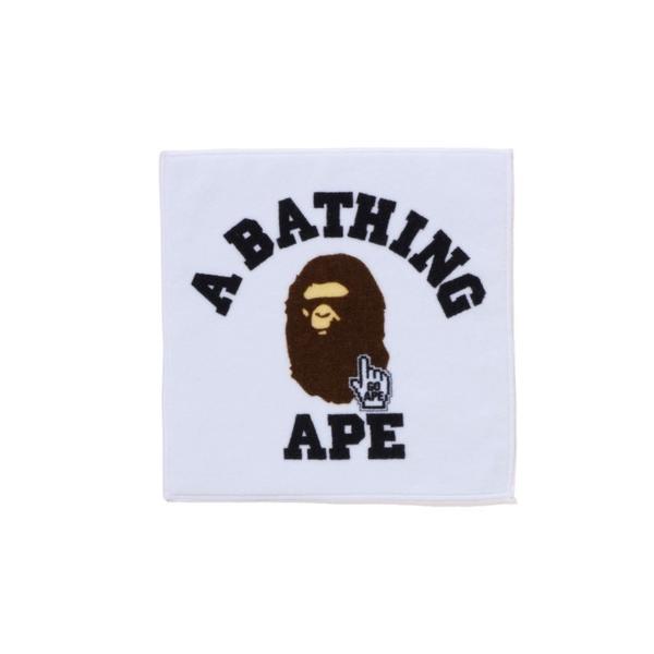 ZOZO問い合わせ番号:104053045ショップ:A BATHING APE，ア ベイシング エイプブランド:A BATHING APE，アベイシングエイプ商品名:GO APE POINTER COLLEGE HAND TOWEL BAP...