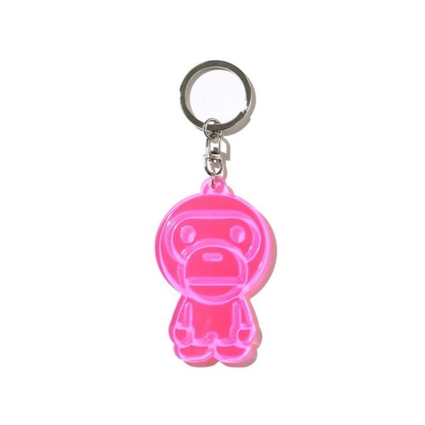ZOZO問い合わせ番号:104053068ショップ:A BATHING APE，ア ベイシング エイプブランド:A BATHING APE，アベイシングエイプ商品名:BABY MILO REFLECTIVE KEYCHAINカテゴリ:財布/...