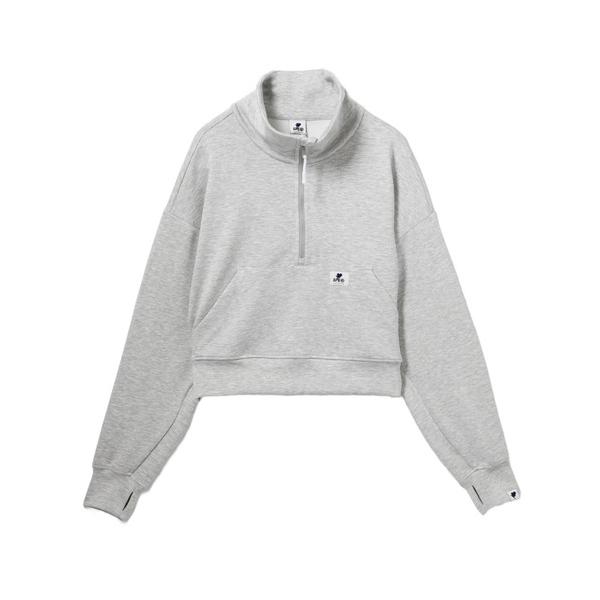 ZOZO問い合わせ番号:104053207ショップ:A BATHING APE，ア ベイシング エイプブランド:A BATHING APE，アベイシングエイプ商品名:CROP ZIP-UP PULLOVERカテゴリ:トップス>スウェッ...