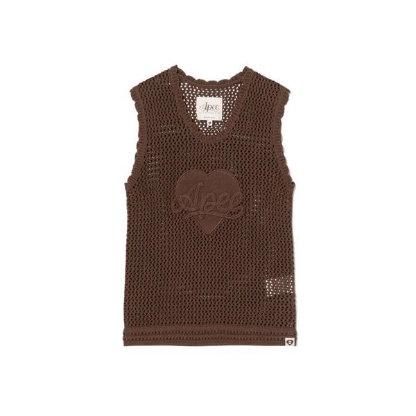 ZOZO問い合わせ番号:104053301ショップ:A BATHING APE，ア ベイシング エイプブランド:A BATHING APE，アベイシングエイプ商品名:CROCHET VESTカテゴリ:トップス>ニット/セーターブランド...