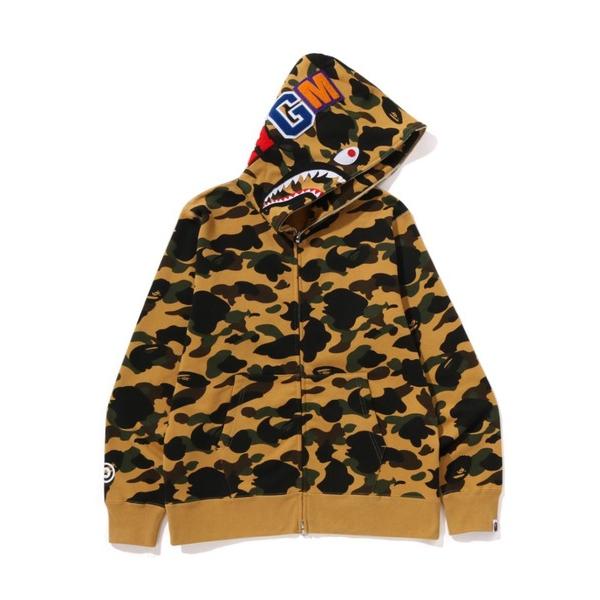 ZOZO問い合わせ番号:104053371ショップ:A BATHING APE，ア ベイシング エイプブランド:A BATHING APE，アベイシングエイプ商品名:1ST CAMO SHARK FULL ZIP HOODIEカテゴリ:トッ...