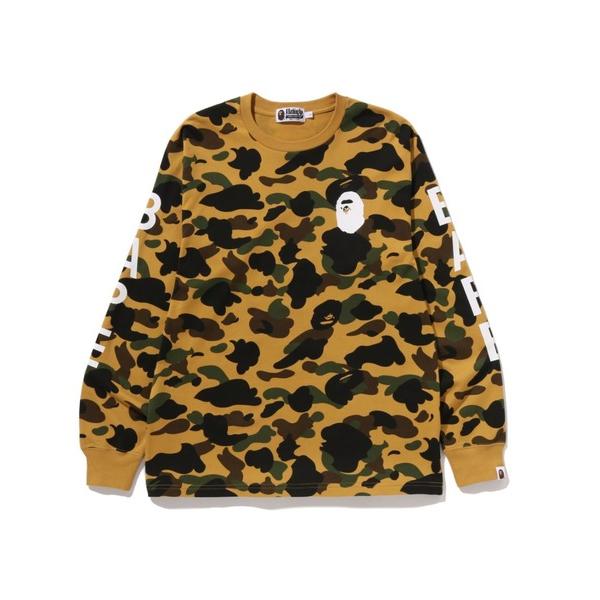 ZOZO問い合わせ番号:104053373ショップ:A BATHING APE，ア ベイシング エイプブランド:A BATHING APE，アベイシングエイプ商品名:1ST CAMO LS TEEカテゴリ:トップス>Tシャツ/カットソ...