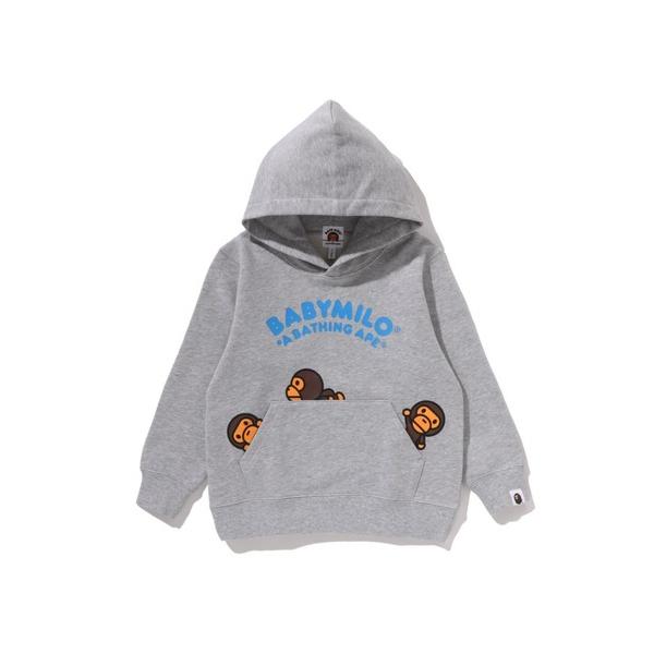 ZOZO問い合わせ番号:104053445ショップ:A BATHING APE，ア ベイシング エイプブランド:A BATHING APE，アベイシングエイプ商品名:BABY MILO PULLOVER HOODIEカテゴリ:トップス&gt...