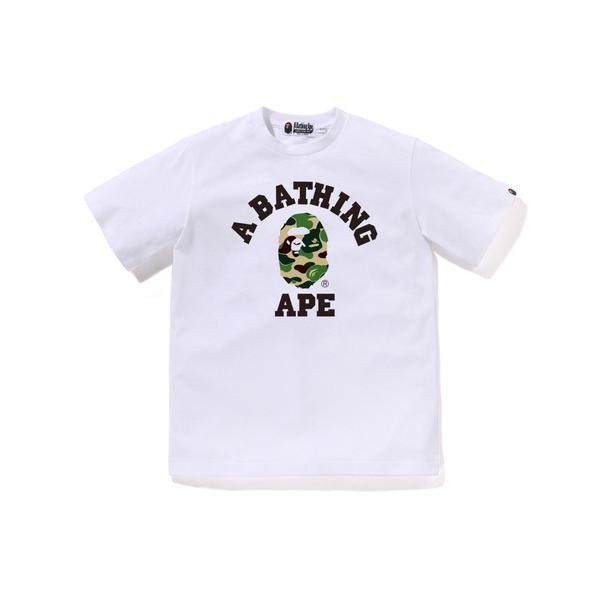 ZOZO問い合わせ番号:104053501ショップ:A BATHING APE，ア ベイシング エイプブランド:A BATHING APE，アベイシングエイプ商品名:ABC CAMO COLLEGE TEEカテゴリ:トップス>Tシャツ...