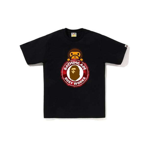 ZOZO問い合わせ番号:104053504ショップ:A BATHING APE，ア ベイシング エイプブランド:A BATHING APE，アベイシングエイプ商品名:COLOR CAMO MILO ON BUSY WORKS TEEカテゴリ...