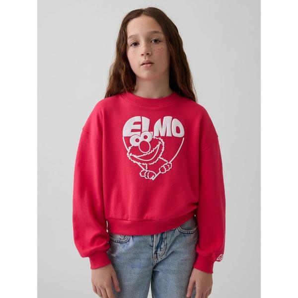 『タイムセール実施中』ZOZO問い合わせ番号:104053756ショップ:GAP，ギャップブランド:GAP，ギャップ，SESAME STREET，セサミストリート商品名:GapKids セサミストリート オーバーサイズ ウェッジ クルーネッ...