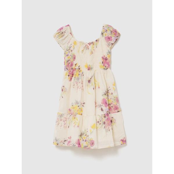 『タイムセール実施中』ZOZO問い合わせ番号:104053770ショップ:GAP，ギャップブランド:GAP，ギャップ商品名:フローラル ティアードワンピース (キッズ)カテゴリ:ワンピース/ドレス>ワンピースブランド品番:881685...
