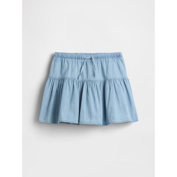 『タイムセール実施中』ZOZO問い合わせ番号:104053771ショップ:GAP，ギャップブランド:GAP，ギャップ商品名:デニム ティアード ミニスカート・スコート (キッズ)カテゴリ:スカート>デニムスカートブランド品番:8816...