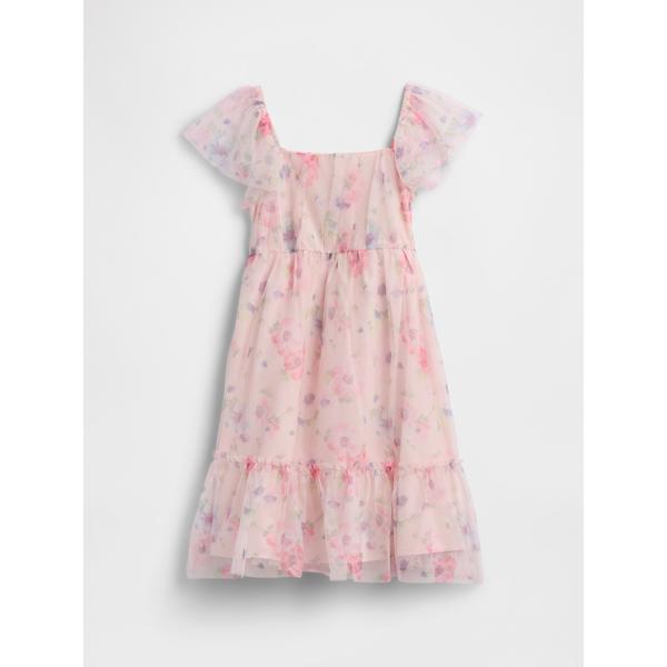 『タイムセール実施中』ZOZO問い合わせ番号:104053788ショップ:GAP，ギャップブランド:GAP，ギャップ商品名:チュール フラッタースリーブ ワンピース (キッズ)カテゴリ:ワンピース/ドレス>ワンピースブランド品番:88...