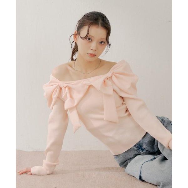 『セール実施中』ZOZO問い合わせ番号:104053876ショップ:Chico，チコブランド:Chico，チコ商品名:【SALON by Chico】ダブルリボンドッキングニットカテゴリ:トップス>ニット/セーターブランド品番:CHS...