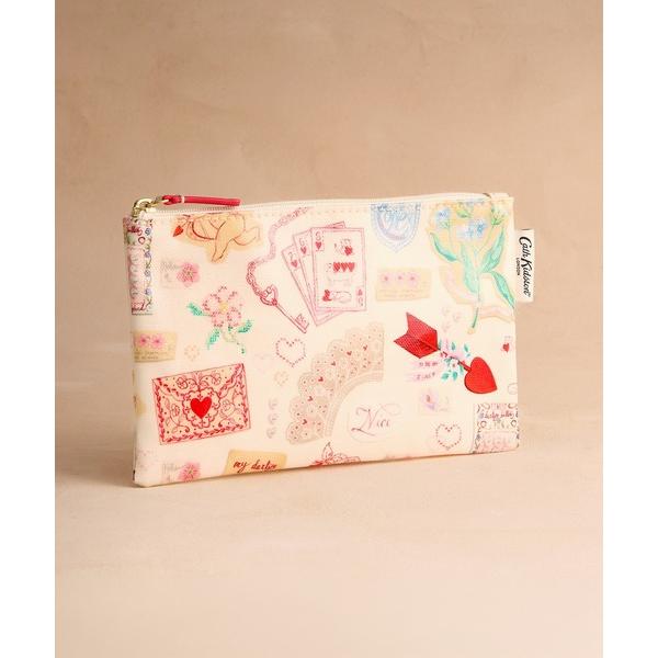 『タイムセール実施中』ZOZO問い合わせ番号:104089063ショップ:Cath Kidston，キャス キッドソンブランド:Cath Kidston，キャスキッドソン商品名:ジップド パース Love Notesカテゴリ:財布/小物&g...