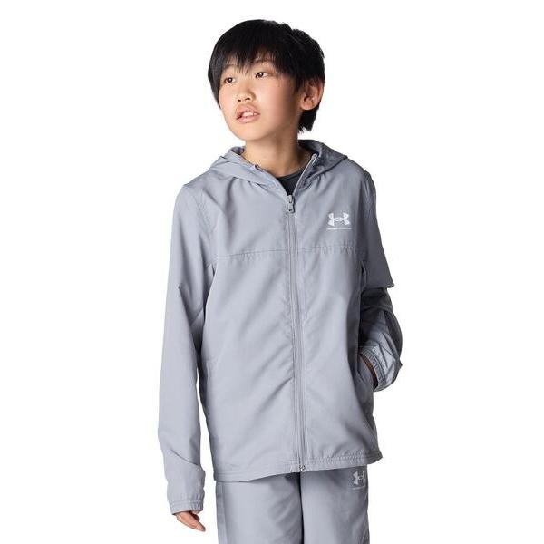 『タイムセール実施中』ZOZO問い合わせ番号:104089298ショップ:UNDER ARMOUR，アンダーアーマーブランド:UNDER ARMOUR，アンダーアーマー商品名:UAライバル ウーブン ジャケット（トレーニング/キッズ）カテゴ...