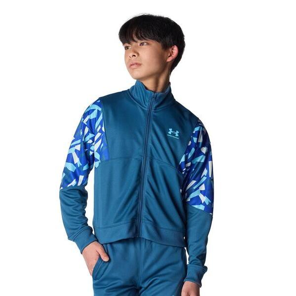 ZOZO問い合わせ番号:104089440ショップ:UNDER ARMOUR，アンダーアーマーブランド:UNDER ARMOUR，アンダーアーマー商品名:UAプリント ブロック トラックジャケット（トレーニング/キッズ）カテゴリ:トップス&...
