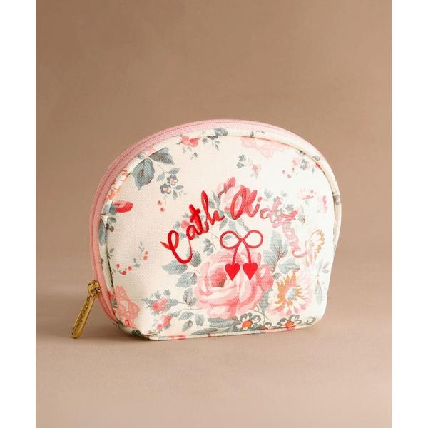 ZOZO問い合わせ番号:104089718ショップ:Cath Kidston，キャス キッドソンブランド:Cath Kidston，キャスキッドソン商品名:ハーフムーン ポーチ Hackney Roseカテゴリ:財布/小物>ポーチブラ...