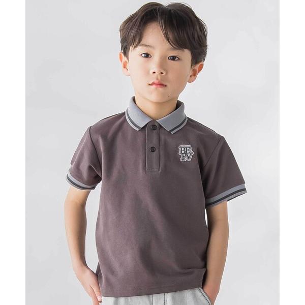 ZOZO問い合わせ番号:104089836ショップ:BEBE ONLINE STORE，ベベ オンラインストアブランド:BeBe Petits Pois Vert，ベベプチポワヴェール商品名:編立リブ鹿の子半袖ポロシャツカテゴリ:トップス&...