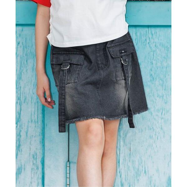 ZOZO問い合わせ番号:104089872ショップ:F.O.Online Store，エフオーオンラインストアブランド:algy，アルジー商品名:カーゴ台形スカパンカテゴリ:スカート>デニムスカートブランド品番:G218016素材:デ...