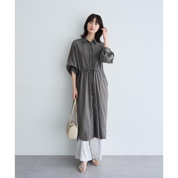 ZOZO問い合わせ番号:104089922ショップ:YECCA VECCA，イェッカ ヴェッカブランド:YECCA VECCA，イェッカヴェッカ商品名:【UVカット】2way袖バルーンワンピースカテゴリ:ワンピース/ドレス>シャツワン...