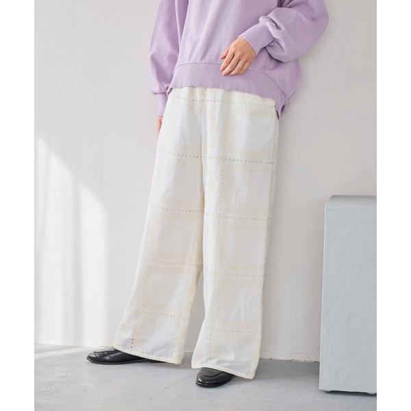 ZOZO問い合わせ番号:104089998ショップ:studio CLIP，スタディオクリップブランド:studio CLIP，スタディオクリップ商品名:ブロック刺繍レースパンツカテゴリ:パンツ>その他パンツブランド品番:645889...