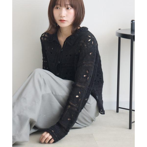 『タイムセール実施中』ZOZO問い合わせ番号:104091185ショップ:Paradise Picnic，パラダイス ピクニックブランド:RU.TI.LE，ルチル商品名:【RU.TI.LE】フラワーモチーフクロシェトップスカテゴリ:トップス...