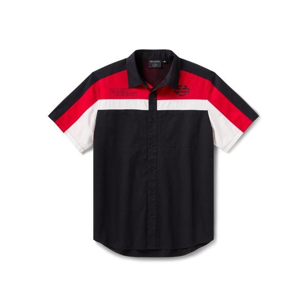 ZOZO問い合わせ番号:104091262ショップ:HARLEY-DAVIDSON，ハーレーダビッドソンブランド:Harley-Davidson，ハーレーダビッドソン商品名:Screamin' Eagle(R) ベンテッド 半袖メカニックシ...