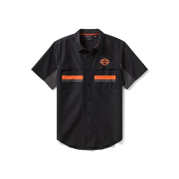 ZOZO問い合わせ番号:104091268ショップ:HARLEY-DAVIDSON，ハーレーダビッドソンブランド:Harley-Davidson，ハーレーダビッドソン商品名:H-D(R)TECH ベンテッド 半袖シャツカテゴリ:トップス&g...