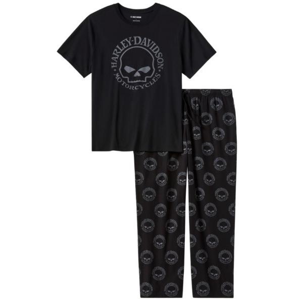 ZOZO問い合わせ番号:104091284ショップ:HARLEY-DAVIDSON，ハーレーダビッドソンブランド:Harley-Davidson，ハーレーダビッドソン商品名:Willie G(TM)スカル 半袖パジャマセットカテゴリ:トップ...