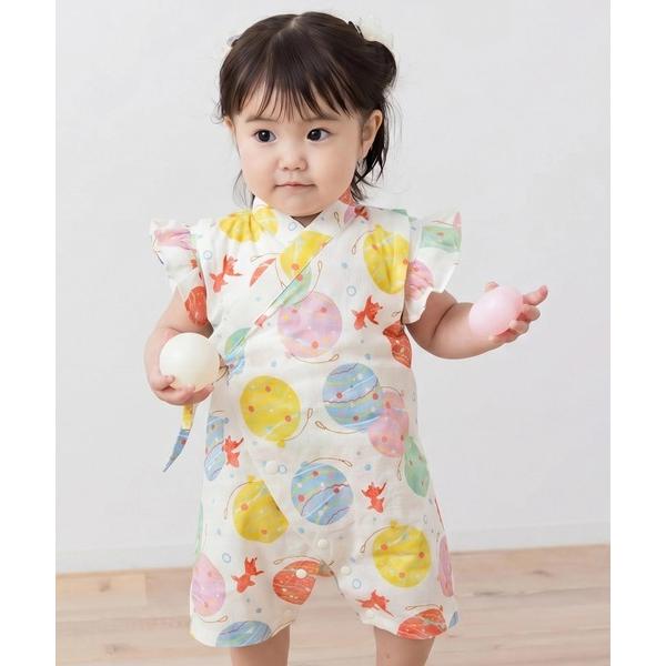 『タイムセール実施中』※このアイテムは返品・交換対象外商品です。ZOZO問い合わせ番号:104091295ショップ:JAM ＆ LINK，ジャムアンドリンクブランド:chil2，チルツー商品名:綿100％ 肩フリル甚平カバーオールカテゴリ:...