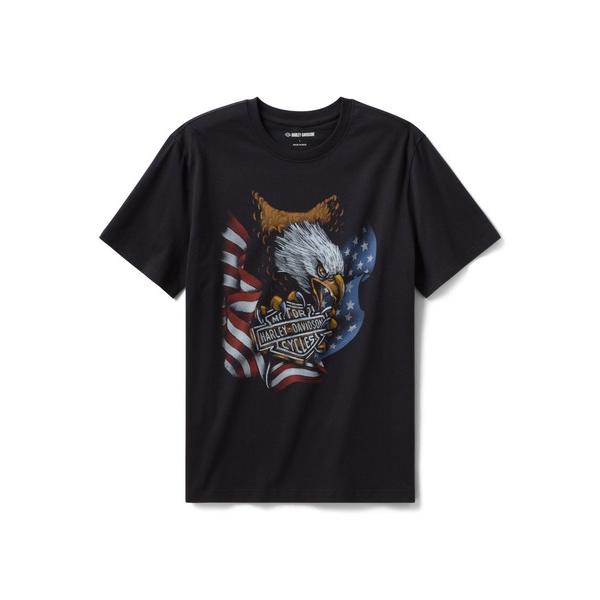 ZOZO問い合わせ番号:104091302ショップ:HARLEY-DAVIDSON，ハーレーダビッドソンブランド:Harley-Davidson，ハーレーダビッドソン商品名:スターズ＆ストライプス イーグル Tシャツカテゴリ:トップス&gt...