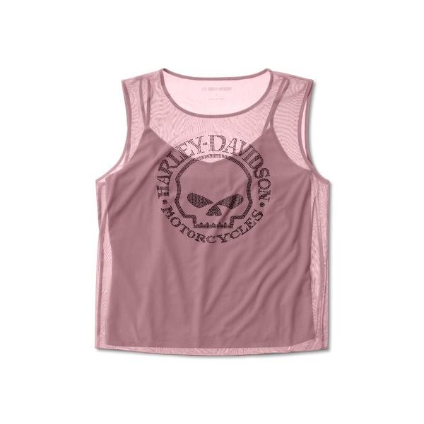 ZOZO問い合わせ番号:104091336ショップ:HARLEY-DAVIDSON，ハーレーダビッドソンブランド:Harley-Davidson，ハーレーダビッドソン商品名:Willie G(TM)スカル・ブリング メッシュトップカテゴリ:...