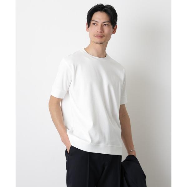 ZOZO問い合わせ番号:104092850ショップ:NANO universe，ナノユニバースブランド:NANO universe，ナノユニバース商品名:「FORMAL JERSEY」クルーネックカットソー半袖カテゴリ:トップス>Tシ...