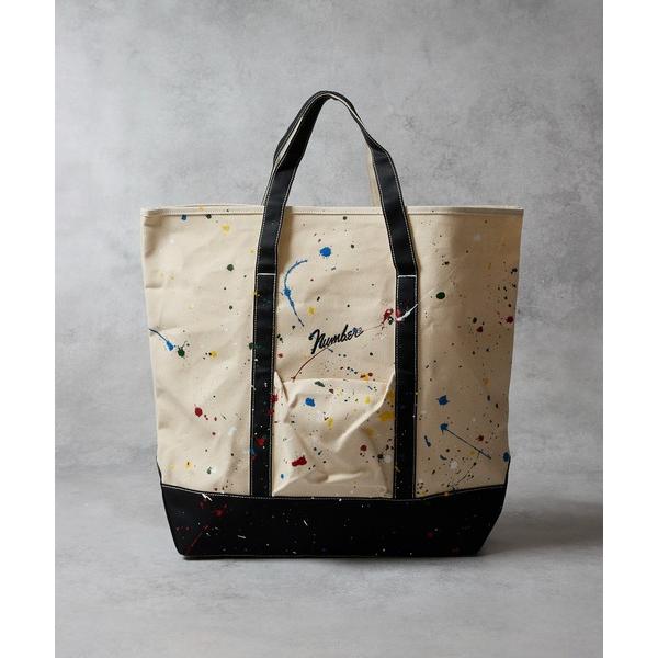 ZOZO問い合わせ番号:104094536ショップ:NUMBER (N)INE，ナンバーナインブランド:NUMBER (N)INE，ナンバーナイン商品名:HAND PAINTED CANVAS BIG TOTE BAG / ハンドペイント ...