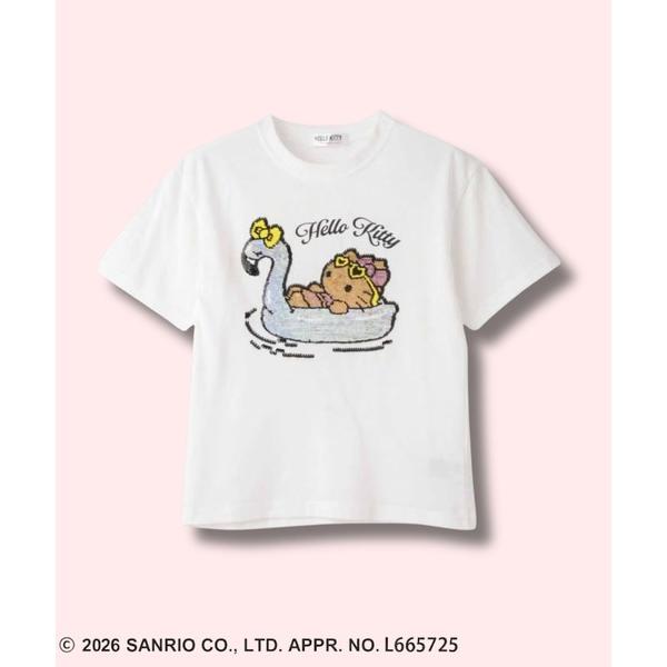 『タイムセール実施中』ZOZO問い合わせ番号:104094616ショップ:Mac-House，マックハウスブランド:sanrio，サンリオ，Mac-House，マックハウス商品名:サンリオキャラクターズスパンコールTシャツカテゴリ:トップス...