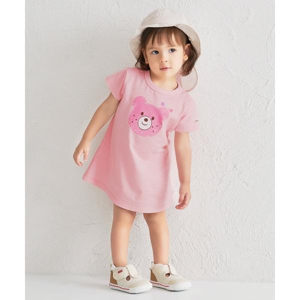 ZOZO問い合わせ番号:104094691ショップ:MIKI HOUSE HOT BISCUITS，ミキハウスホットビスケッツブランド:HOT BISCUITS，ホットビスケッツ商品名:カラフルビーンズ フェイスプリント 半袖ワンピースカテ...