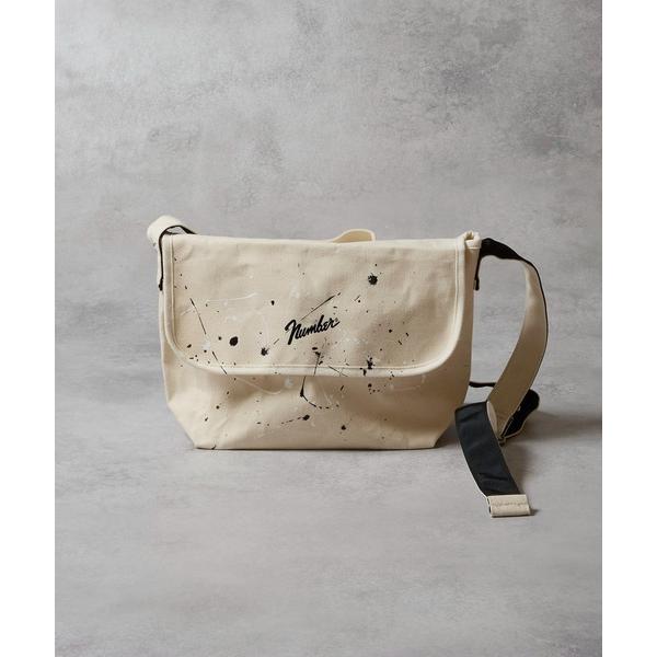 ZOZO問い合わせ番号:104094750ショップ:NUMBER (N)INE，ナンバーナインブランド:NUMBER (N)INE，ナンバーナイン商品名:HAND PAINTED CANVAS 2WAY HANDLE FLAP SHOULD...