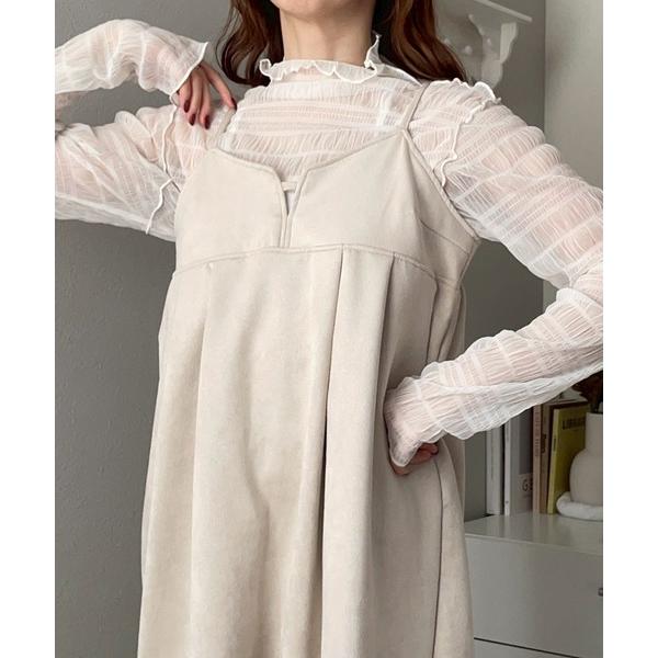 『タイムセール実施中』ZOZO問い合わせ番号:104095123ショップ:merrylatte，メリーラテブランド:merrylatte，メリーラテ商品名:スエードポンチ キャミワンピース【NOUA】カテゴリ:ワンピース/ドレス>ワン...