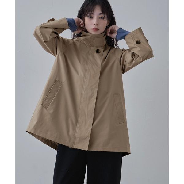 ZOZO問い合わせ番号:104095129ショップ:bflat，ビーフラットブランド:etoll.，エトル商品名:2wayスタンドカラーAラインコートカテゴリ:ジャケット/アウター>トレンチコートブランド品番:et0320008852...