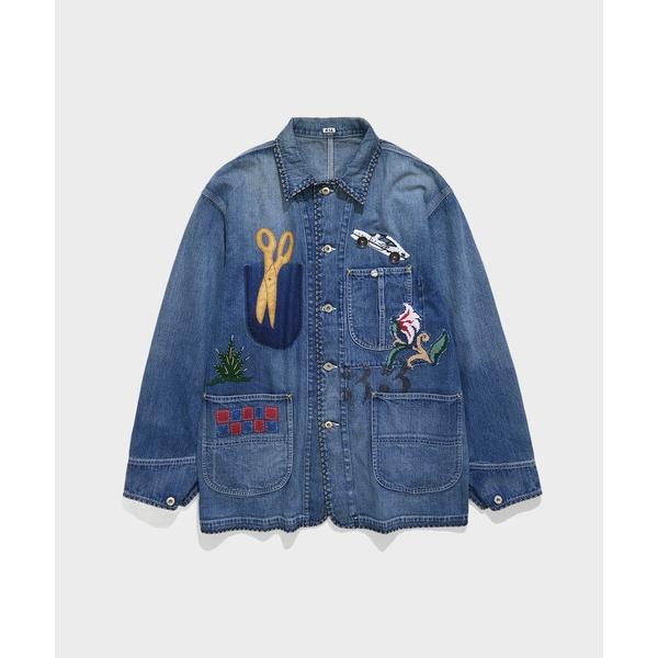 ZOZO問い合わせ番号:104095194ショップ:THE TOKYO，ザトウキョウブランド:KHOKI，コッキ商品名:【KHOKI / コッキ】Hand-Embroidered Denim Coverallカテゴリ:ジャケット/アウター&...