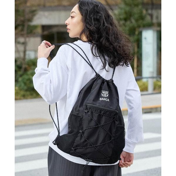 ZOZO問い合わせ番号:104095246ショップ:MONO-MART，モノマートブランド:MONO-MART，モノマート商品名:FC BARCELONA/FCバルセロナ 別注 エンブレムロゴ刺繍 マルチポケット ドローコード ナップサック...